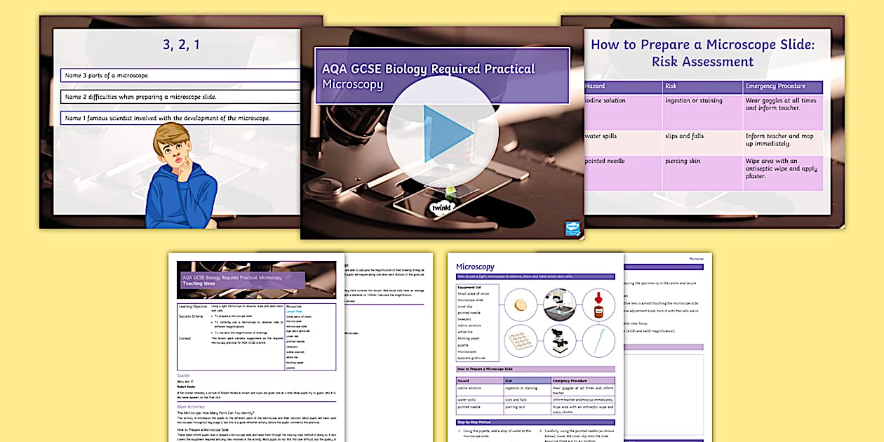 Required Practical Investigation: Microscopy (teacher made)