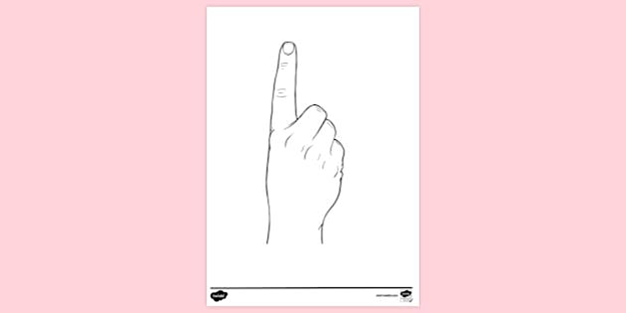A Finger Colouring Sheet (teacher made) - Twinkl