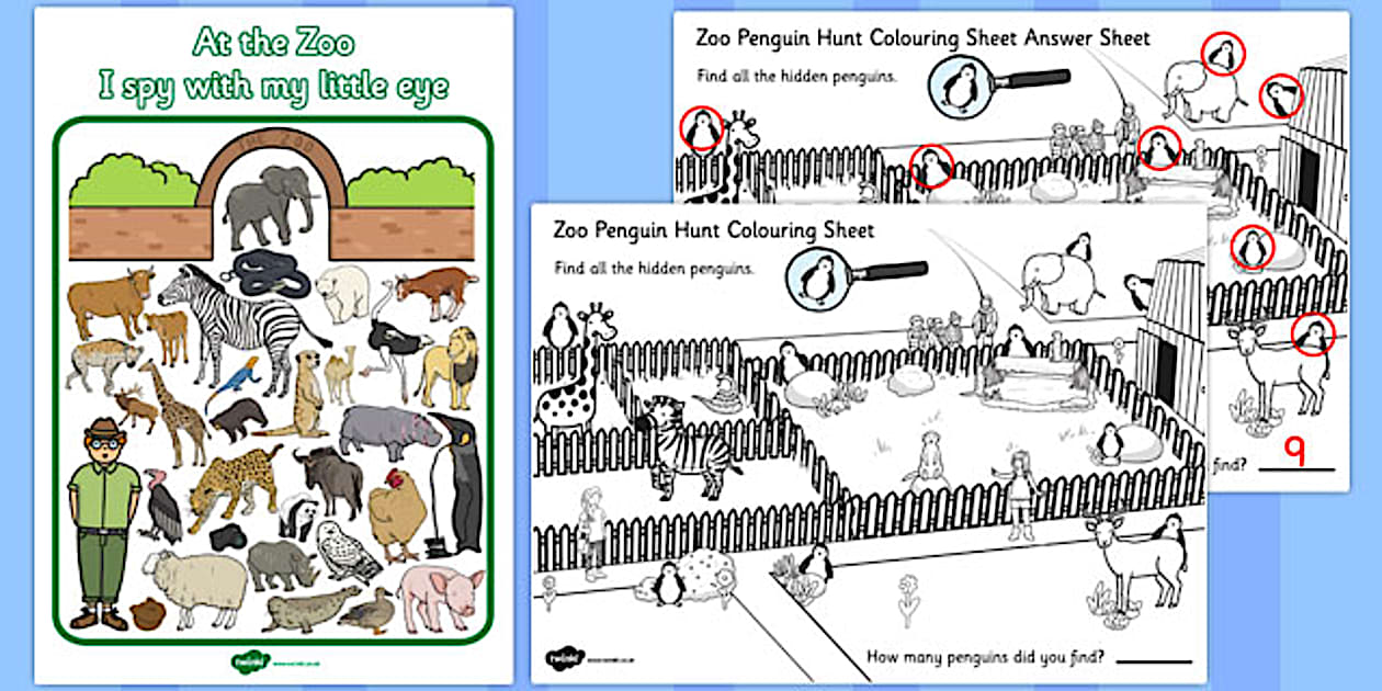 At the Zoo Travel Pack (teacher made) - Twinkl