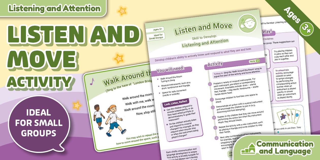 EYFS Communication and Language Activity: Active Listening