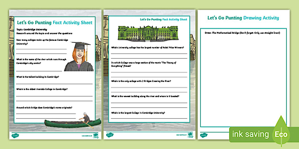 Let's Go Punting Fact Activity Sheets - Resources - Twinkl