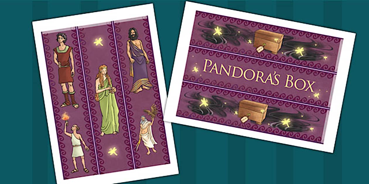 Pandroas Box Ancient Greek Myth Display Borders - greek mythology