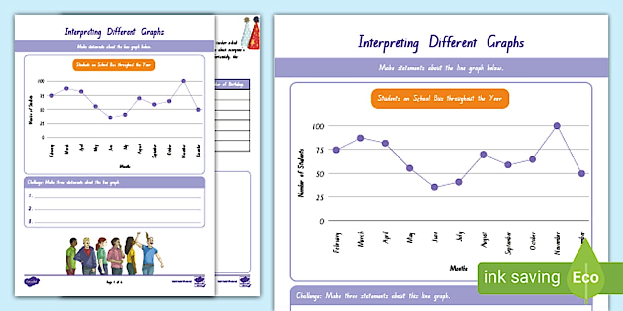 Graphing Different Data Worksheets (teacher made) - Twinkl