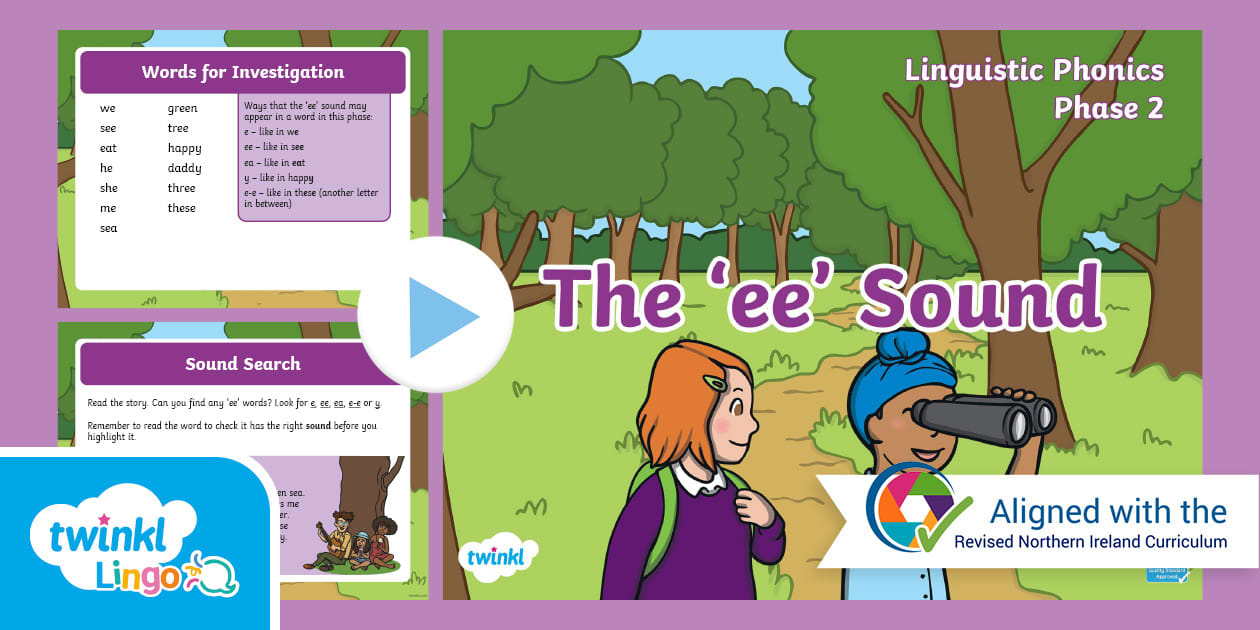 Linguistic Phonics Stages 5/6 Phase 2 'ee' Sound PowerPoint