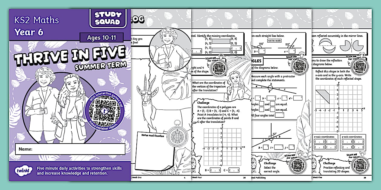 👉 Study Squad Thrive in Five Year 6 Maths Workbook Summer Term
