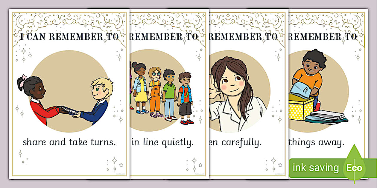 Celestial Themed Good Manners Display Posters (teacher made)