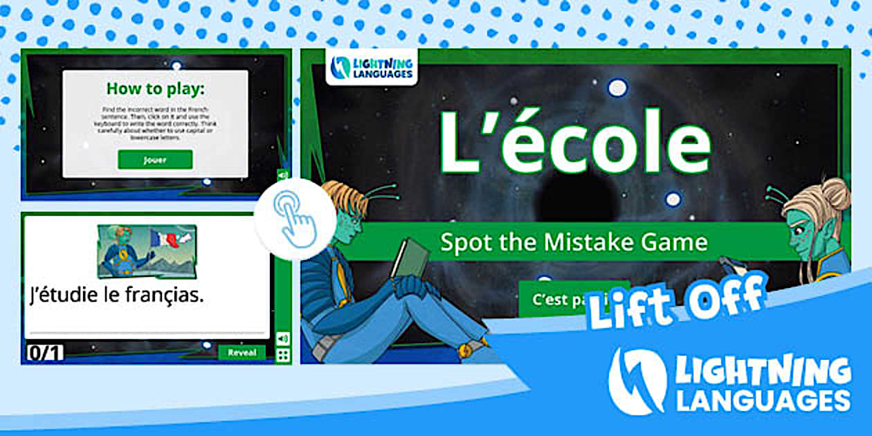 👉 Lightning Languages | French | Lift Off | School Interactive Spot the