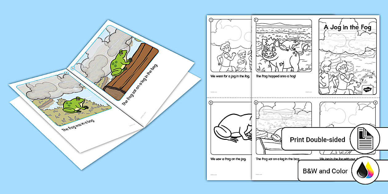 A Jog in the Fog -og Word Family Emergent Reader - Twinkl