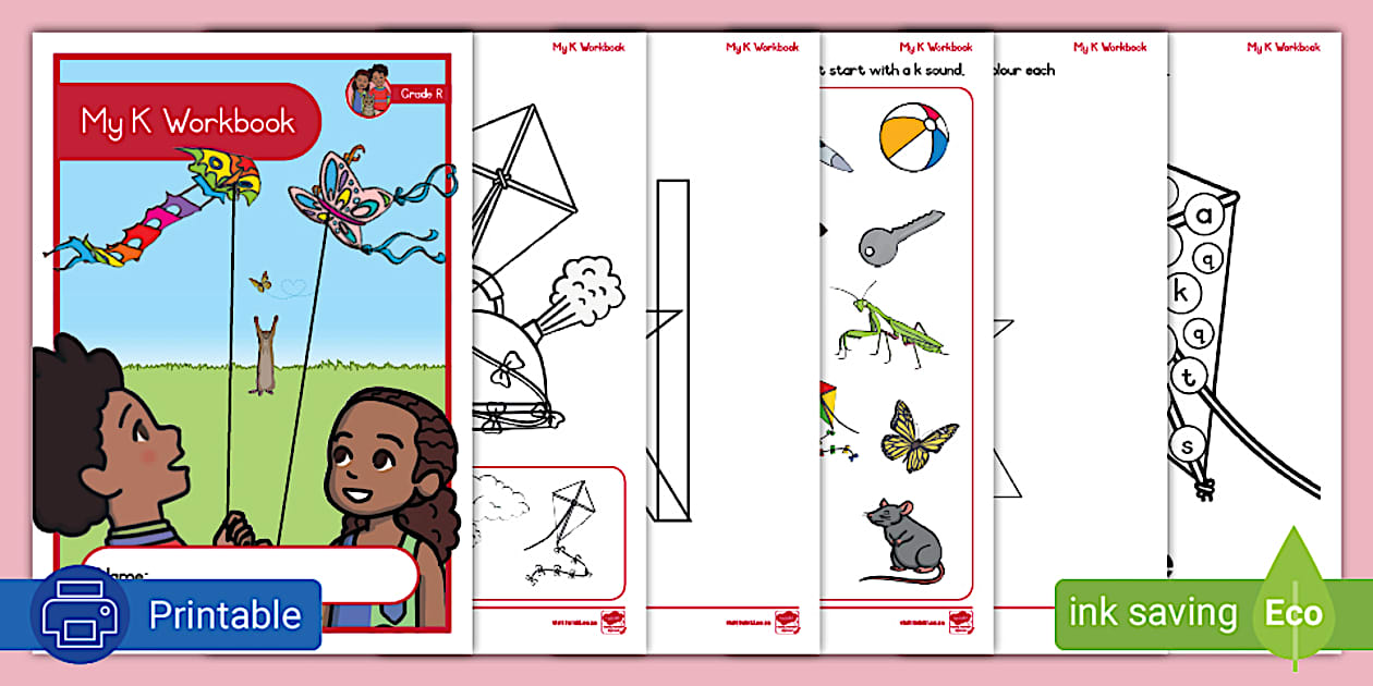 Gr. R Phonics Workbook Letter K (Teacher-Made) - Twinkl