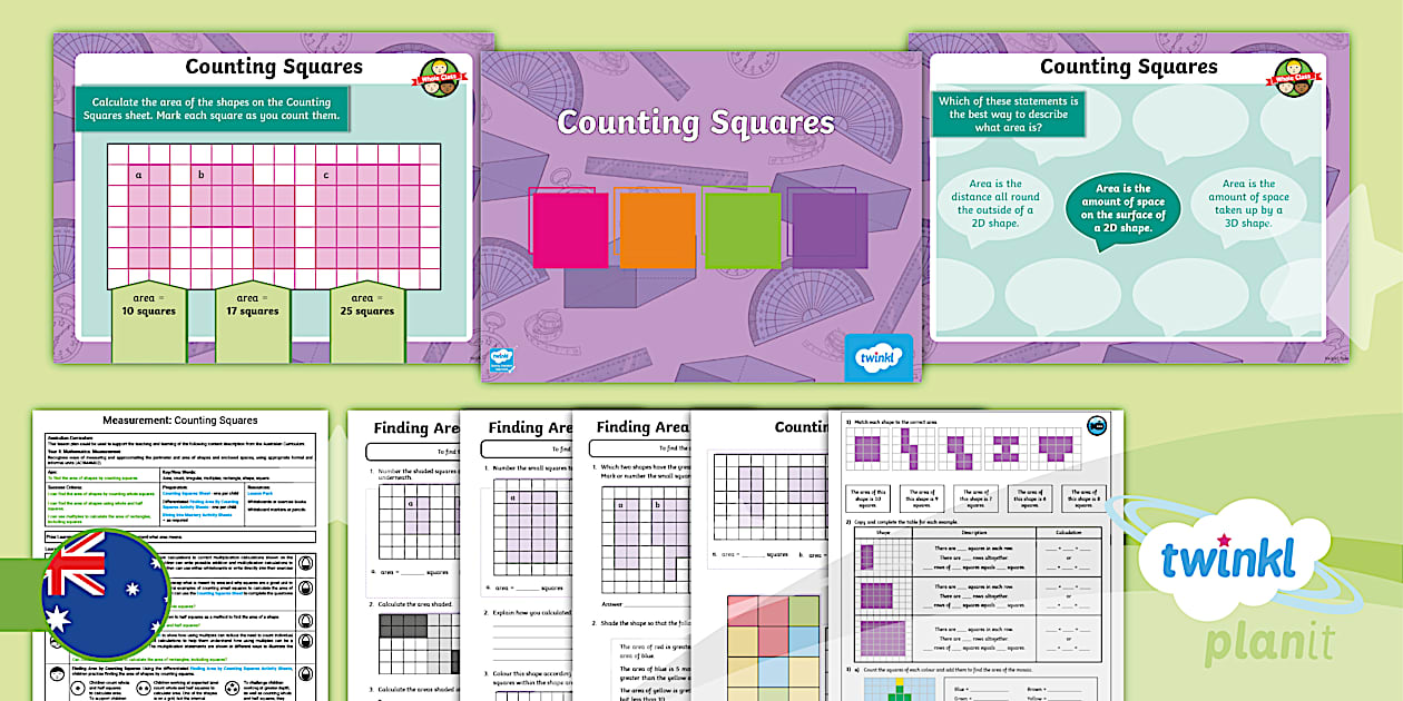 Year 4 Measurement: Finding Area Lesson 1 (teacher made)