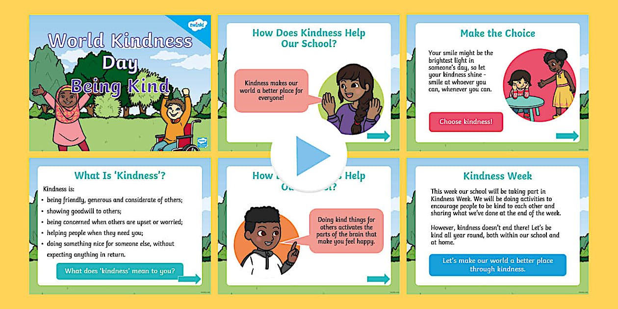 World Kindness Day Being Kind PowerPoint (teacher made)