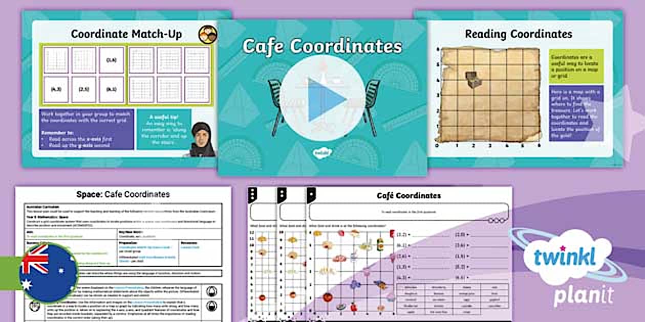 Year 5 Space: Coordinates Lesson 1 (teacher made) - Twinkl