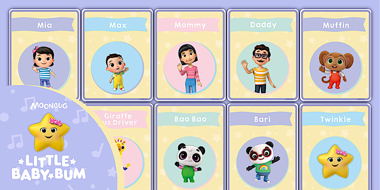 FREE! - Little Baby Bum: Friends Flash Cards (teacher made)