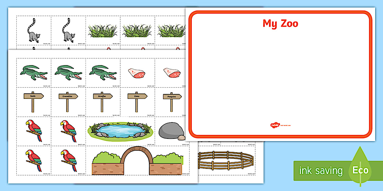 Create your own Zoo Map Template - Teaching Resource - Twinkl