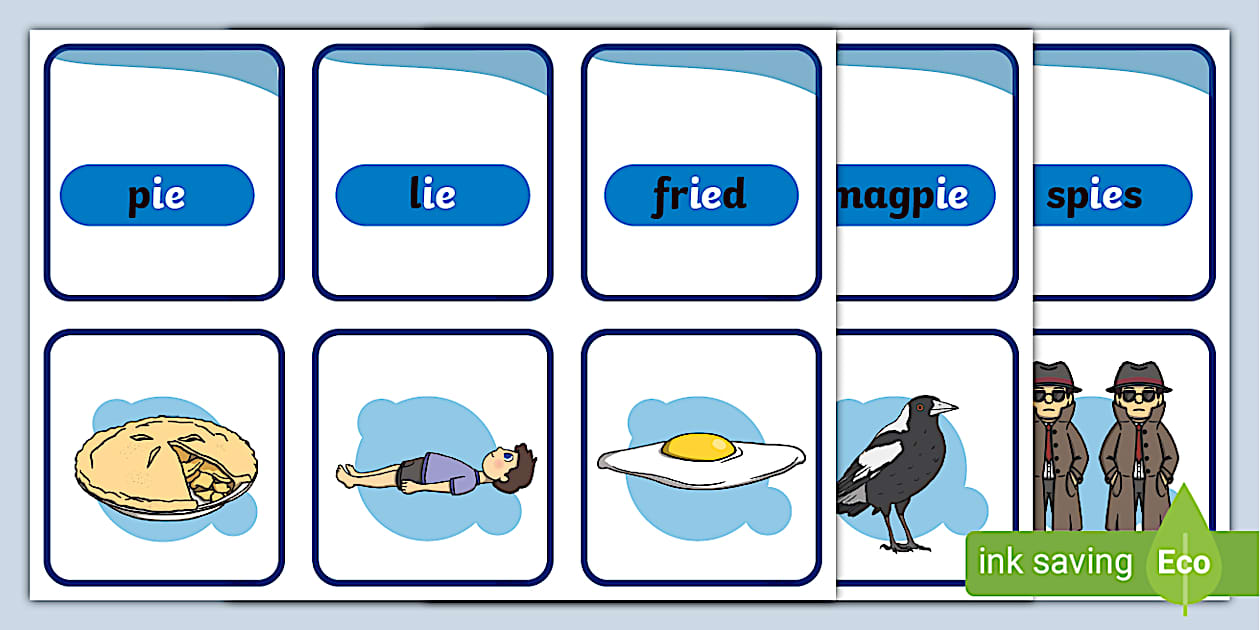 'ie' Snap Cards (teacher made) - Twinkl