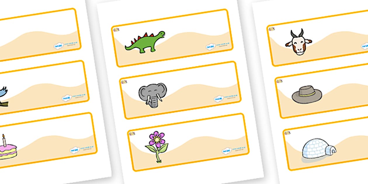 Coral Themed Editable Drawer-Peg-Name Labels (Teacher-Made)