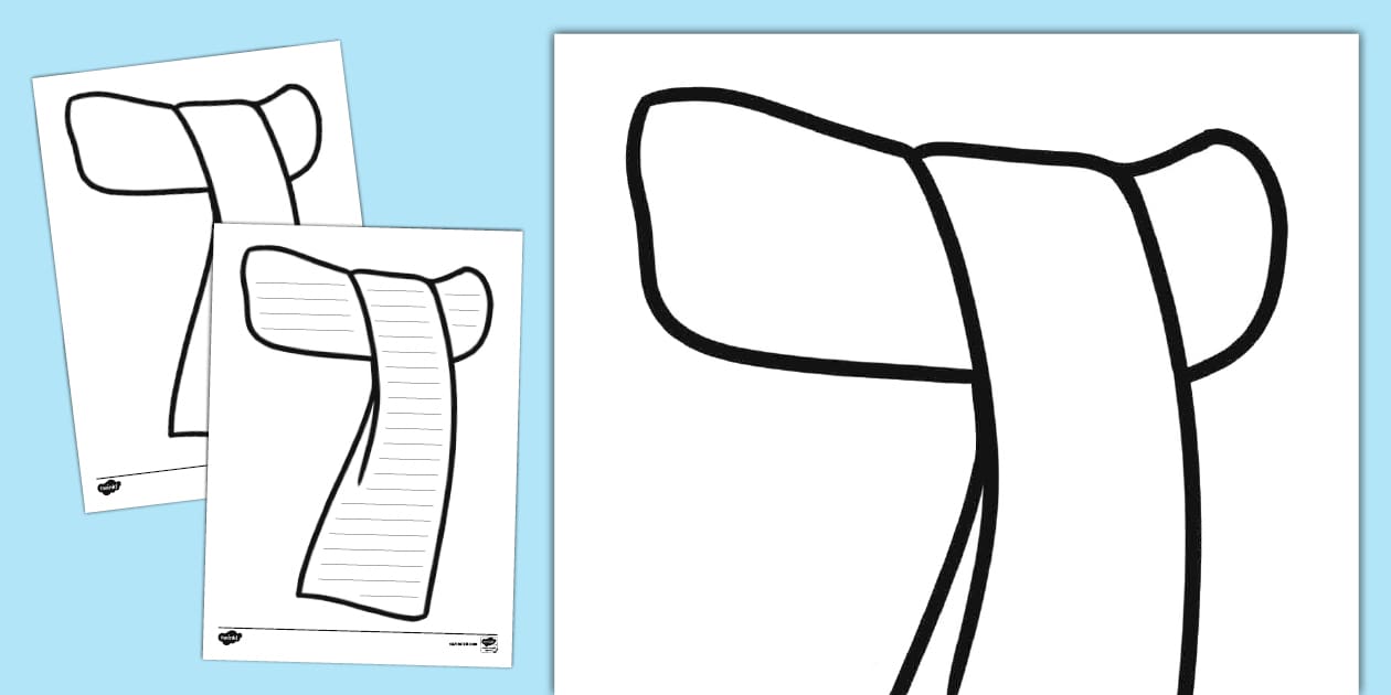 Winter Scarf Writing Frame - Twinkl English