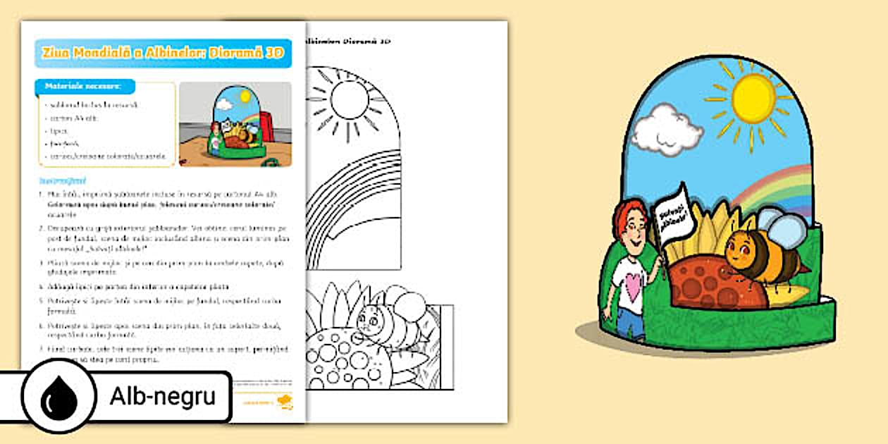 Ziua Mondială a Albinelor – Dioramă (creat de profesori)