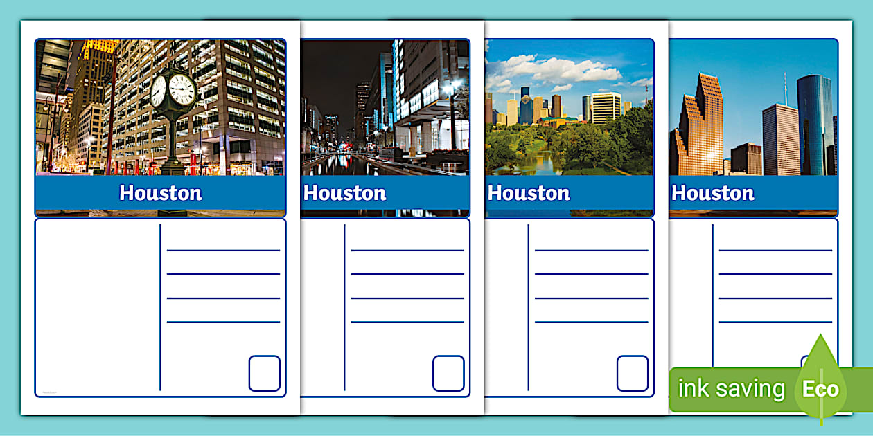 Houston Postcards (Teacher-Made) - Twinkl
