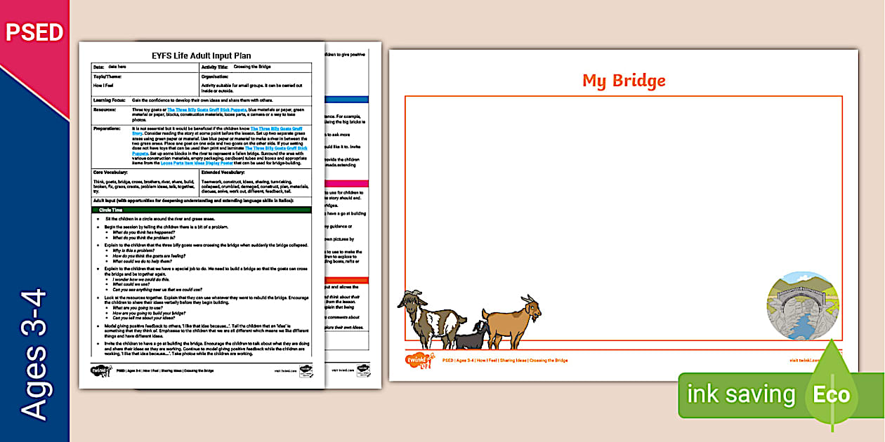 EYFS PSED Crossing the Bridge Plan and Pack (teacher made)