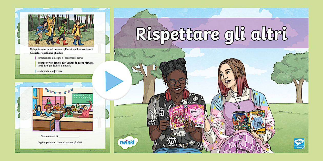 PowerPoint: Rispettare gli altri (Hecho por educadores)