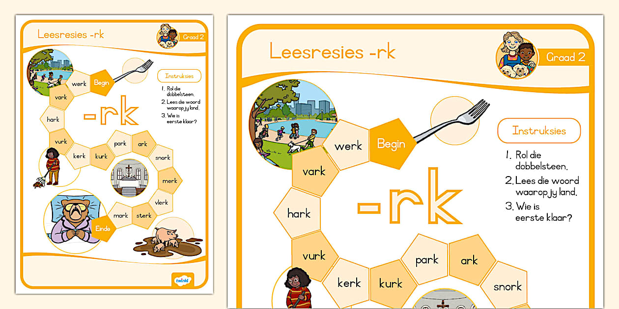 Graad 2 Klanke Drukbare Speletjie -rk (teacher made)