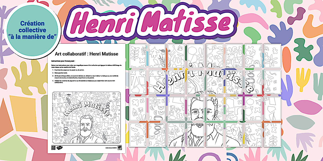 Art collaboratif : Henri Matisse - Twinkl