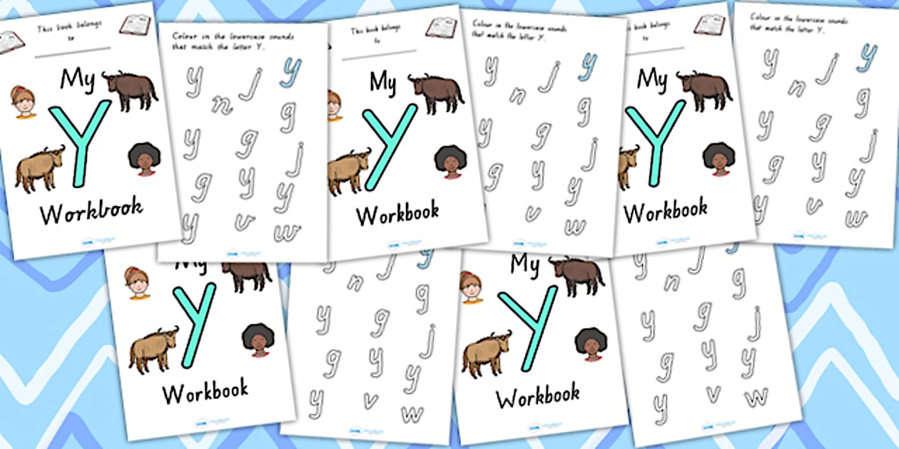 My Workbook Capital Y in Handwriting - Letter Formation