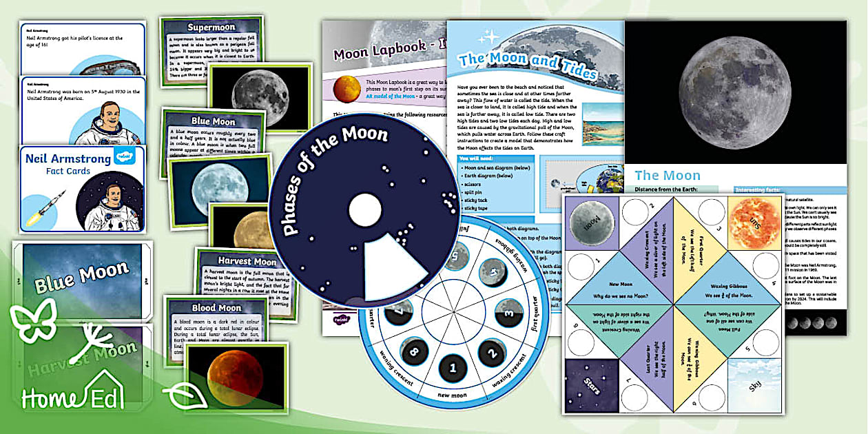 Moon Lapbook (teacher made) - Twinkl