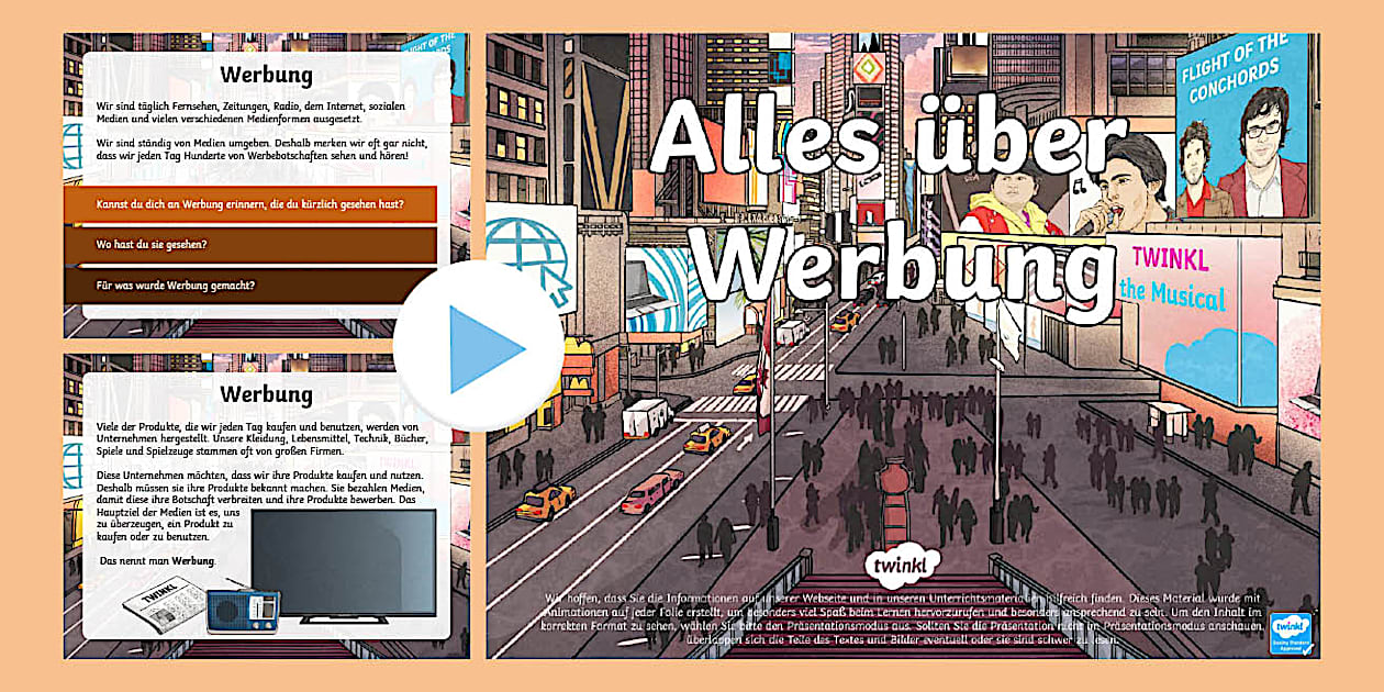 PowerPoint: Alles über Werbung (l'enseignant a fait)