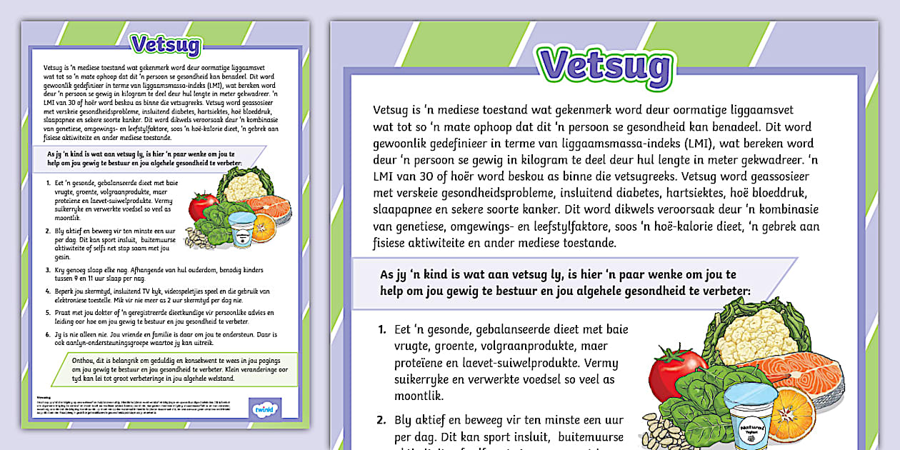 Vetsug Inligtingsteks Graad 6 NWT