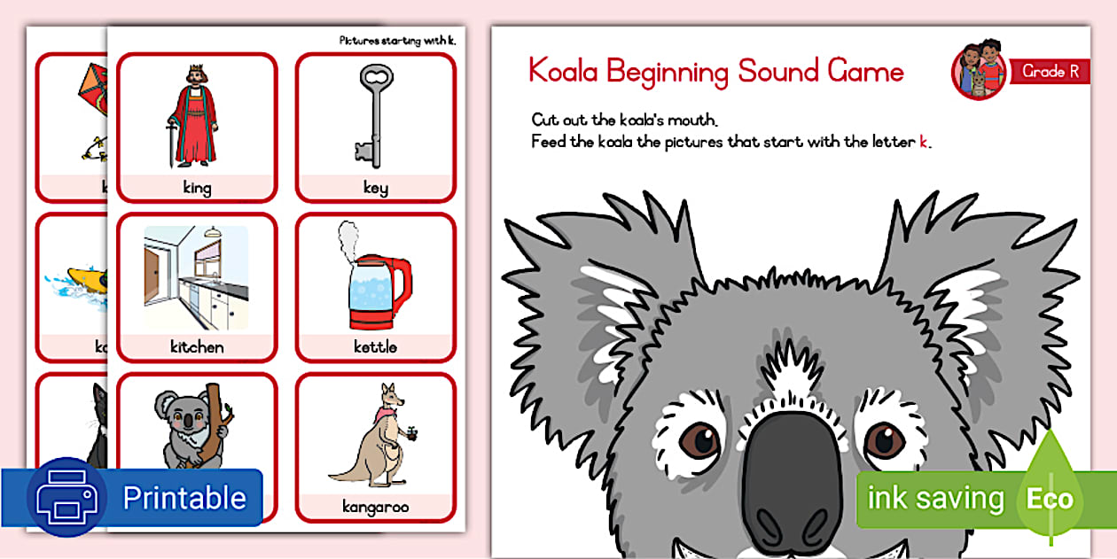 Gr. R Phonics Printable Game: K Sound - Twinkl