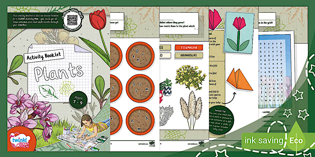 Plants Activity Booklet 7 to 9 years (teacher made) - Twinkl