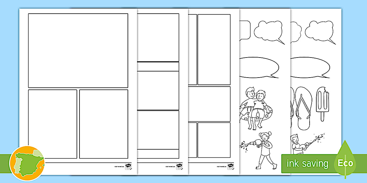 Ficha de actividad: Mi comic de las vacaciones de verano