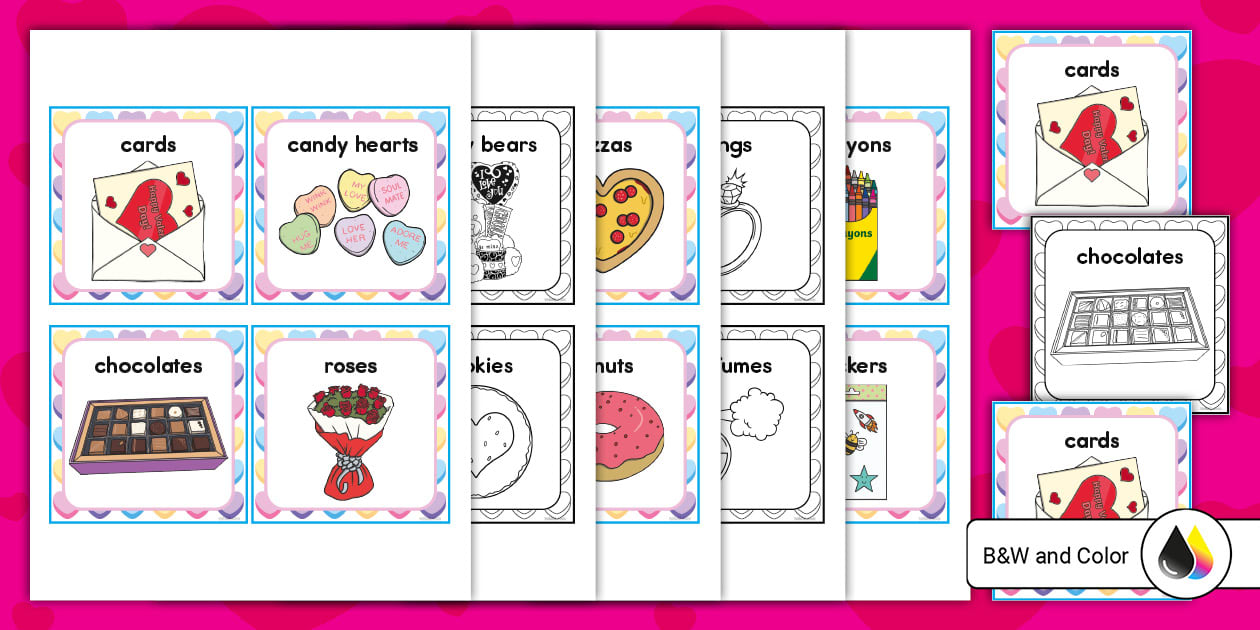 Valentine's Day Gift Shop Dramatic Play Labels - Twinkl