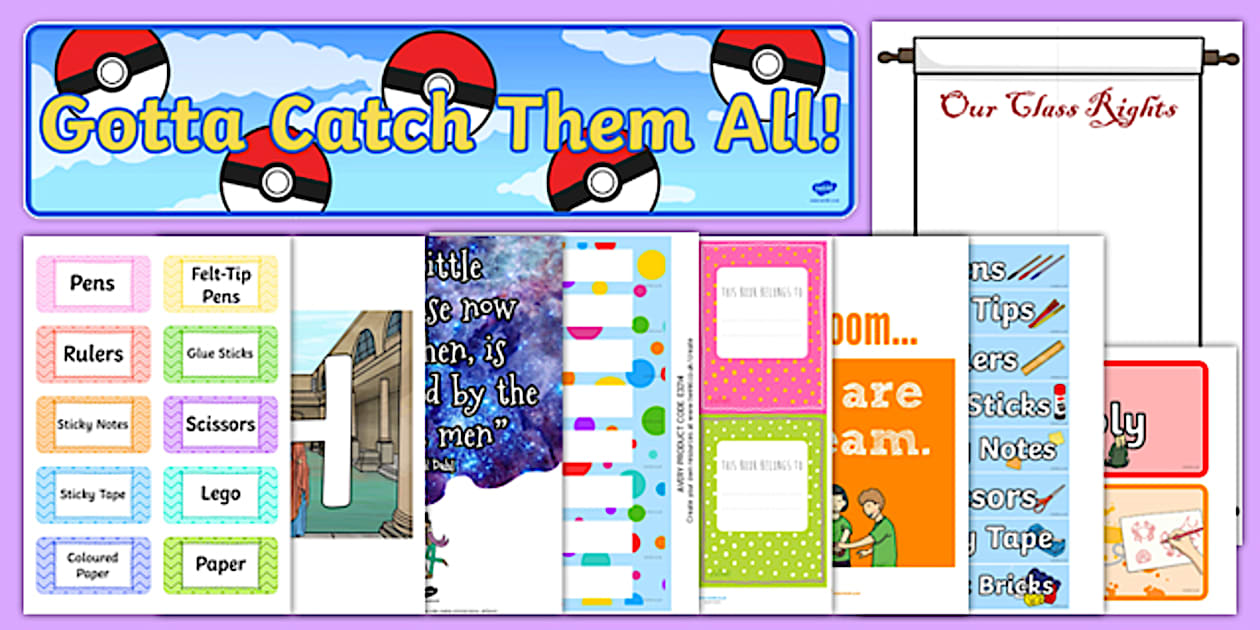 Top 10 KS2 Classroom Set Up Resource Pack (teacher made)