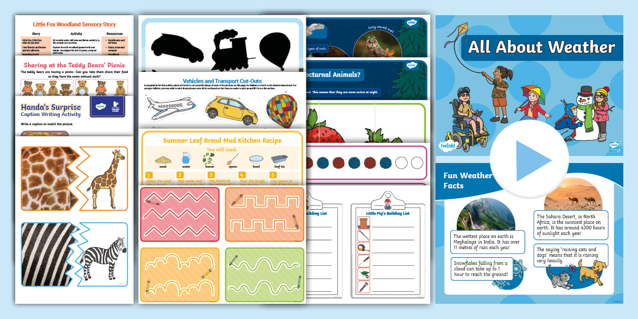 EYFS Resources: 12 fun early years printable resources!