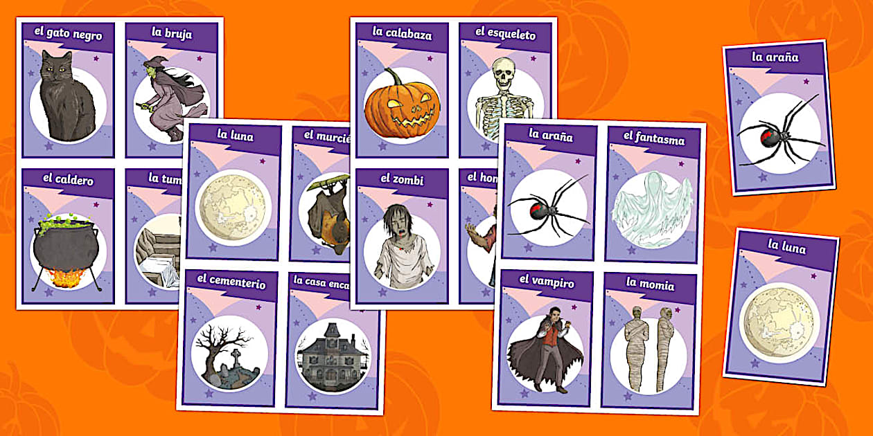 👉 Spanish Halloween Flashcards - Twinkl MFL - Twinkl