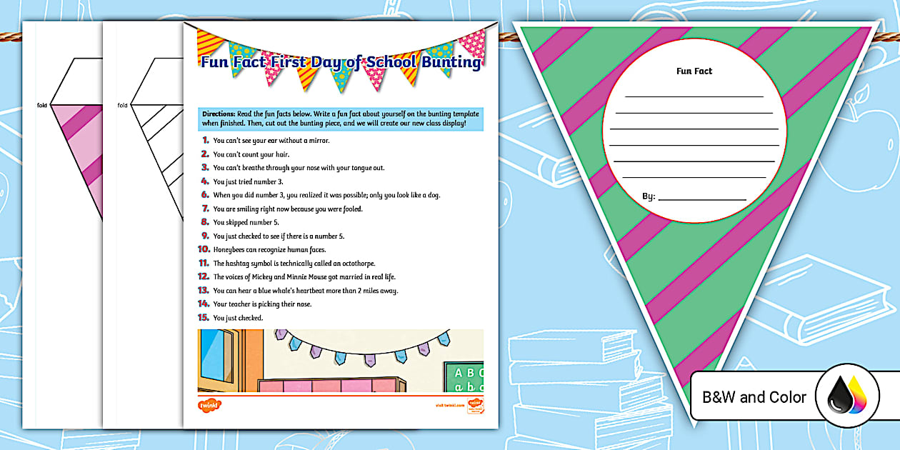 First Day of School Bunting | Back to School | Twinkl USA