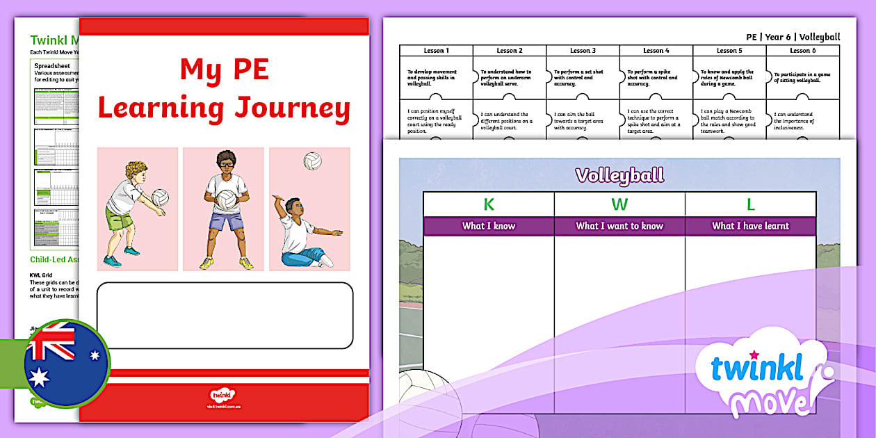 Move PE Year 6 Volleyball Assessment (teacher made) - Twinkl