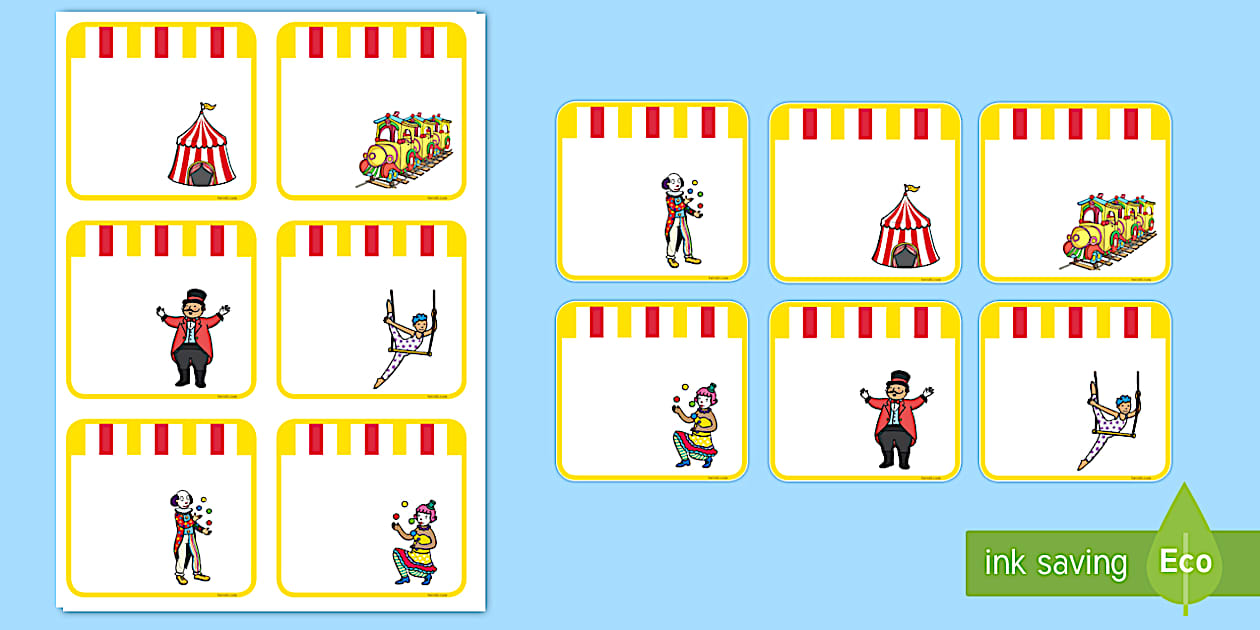 Circus Themed Square Peg Name Labels - - Circus Themed Editable Gratnells