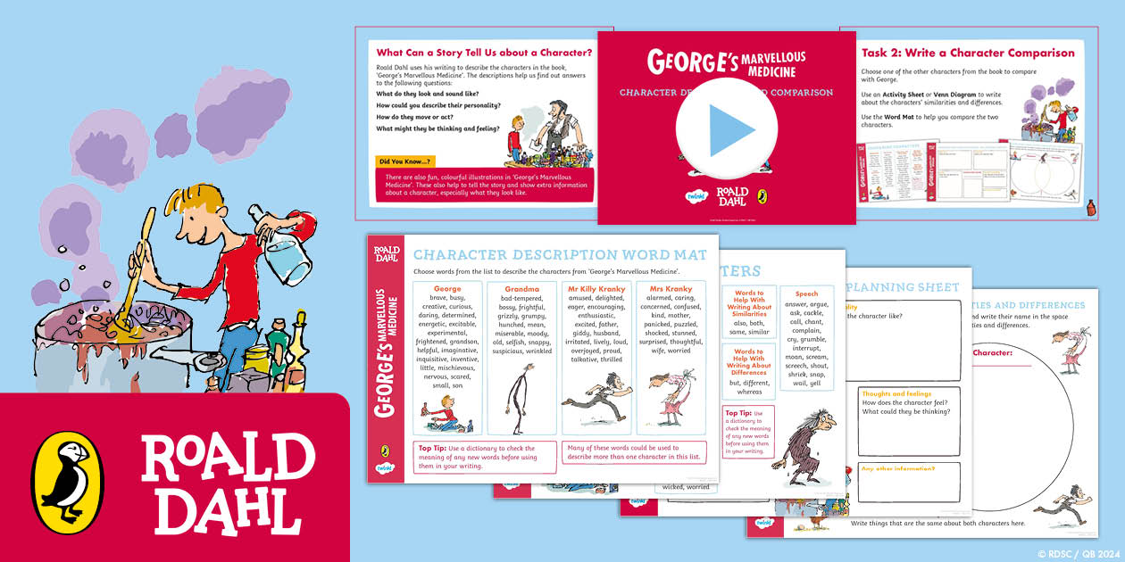 FREE! - George's Marvellous Medicine: Character Comparison and Description
