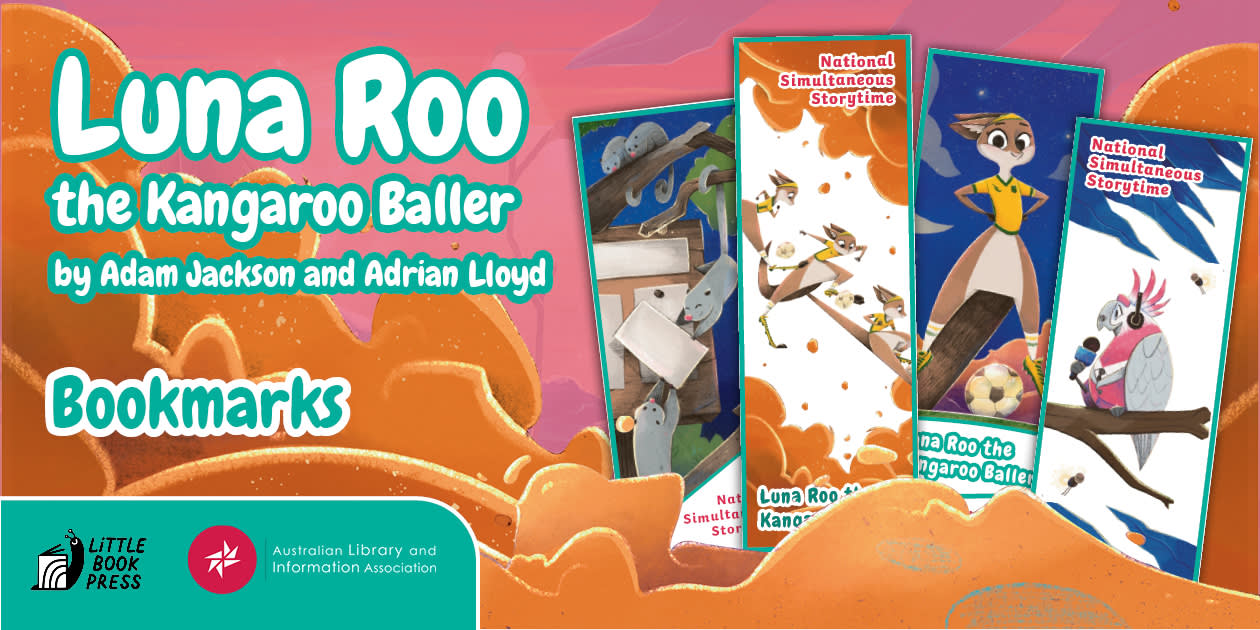 NSS 2026 Bookmarks for Luna Roo the Kangaroo Baller