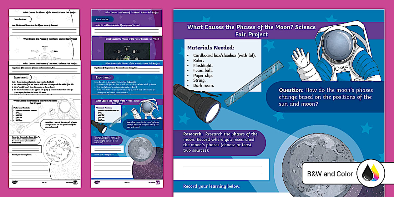 Phases of the Moon Science Project | Resource | Twinkl USA