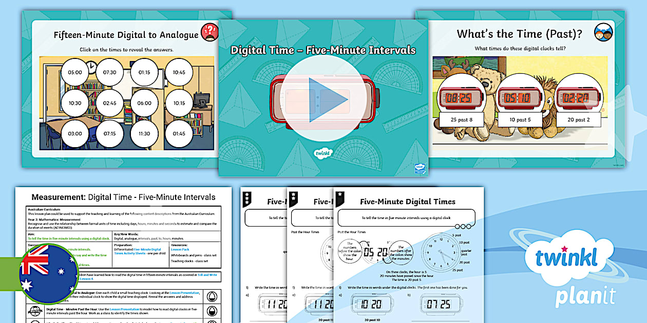 Year 3 Measurement: Tell and Write Time from Analogue Lesson 5