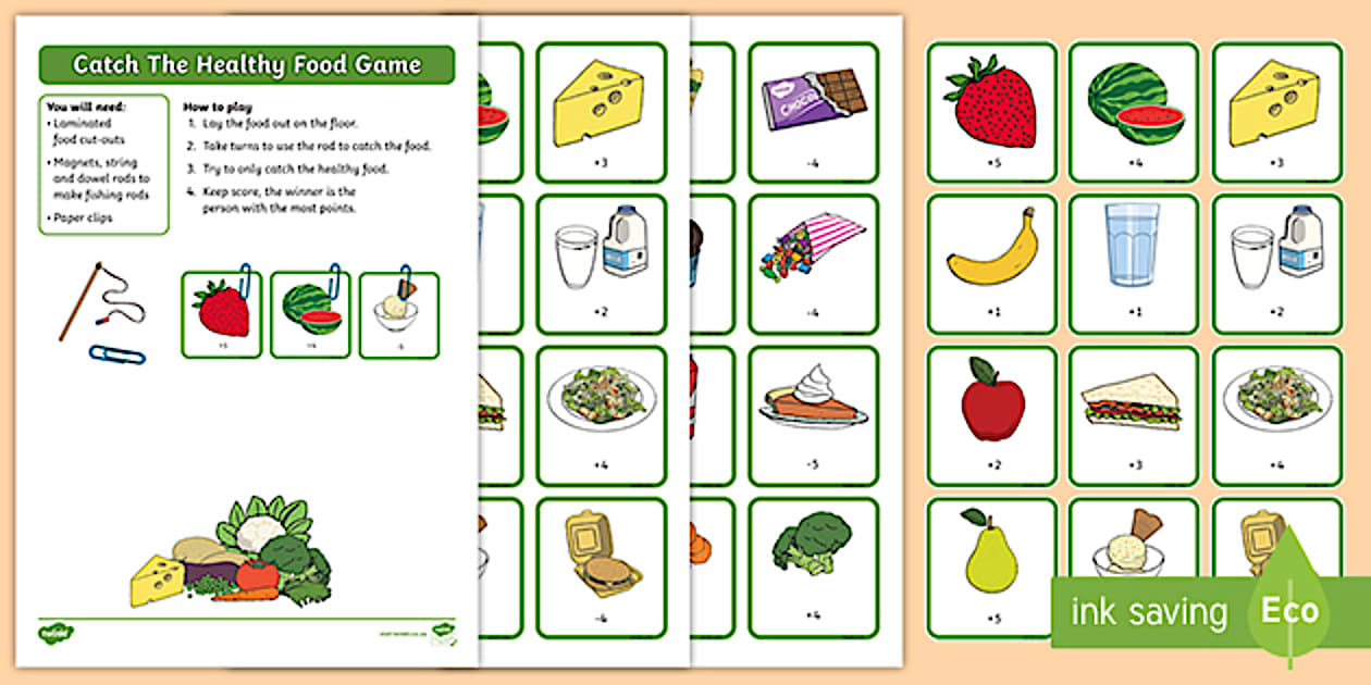 Catch The Healthy Food Game | Health | Primary Resources