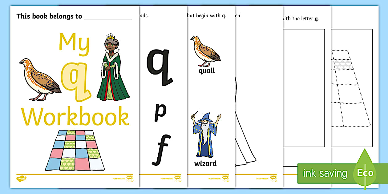 My Letter 'q' Workbook (K1) (teacher made) - Twinkl
