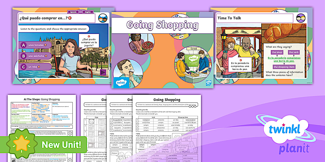 👉 PlanIt Year 6 Spanish Lesson: Going Shopping
