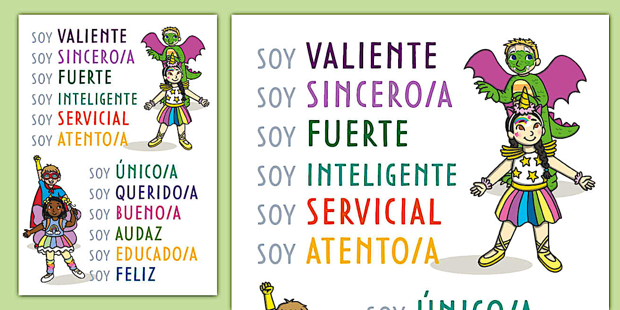Póster: Afirmaciones positivas - Twinkl Art Gallery