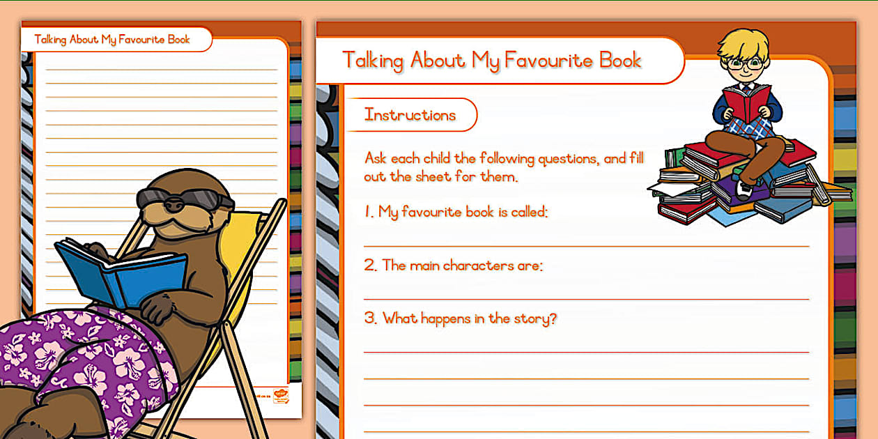 Foundation Phase English - Worksheet: My Favourite Book ( CAPS Aligned)